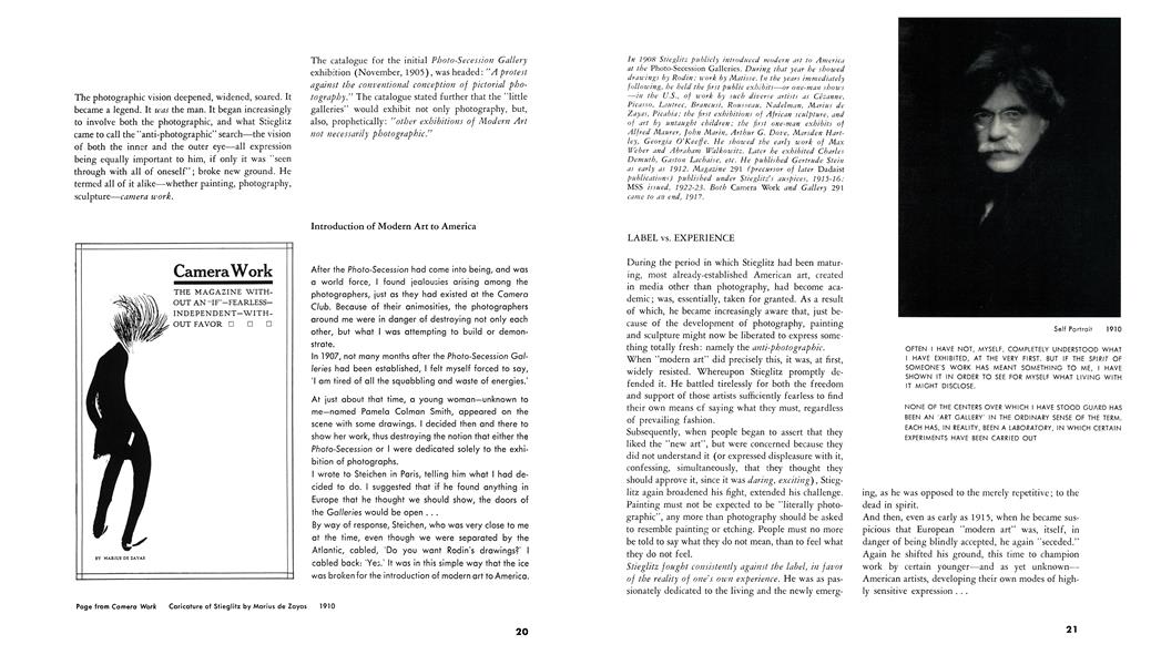 Label Vs. Experience | Aperture | Spring 1960