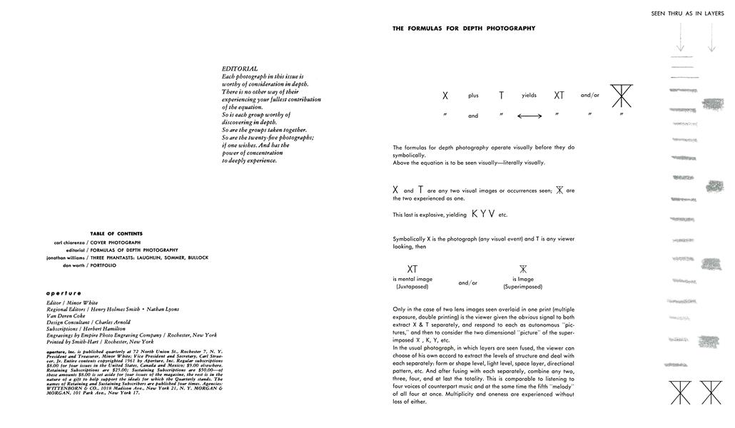The Formulas For Depth Photography | Aperture | Fall 1961