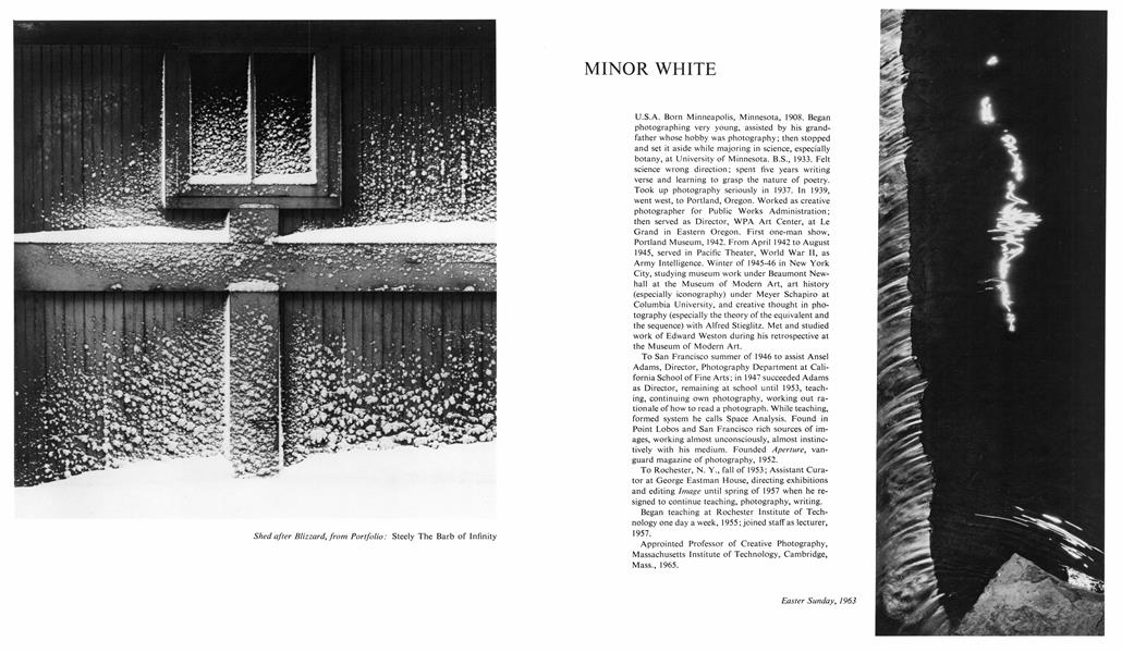 Minor White | Aperture | Fall 1969