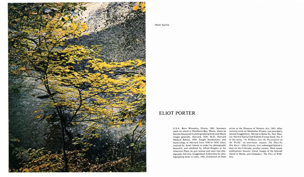 Eliot Porter | Aperture | Fall 1969