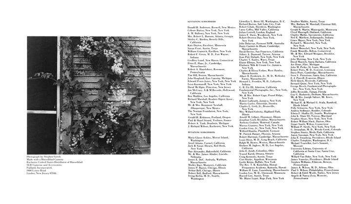 Photograph By William Clift | Aperture | Fall 1973