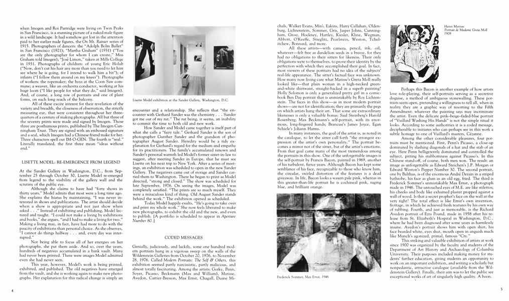 Coded Messages | Aperture | Winter 1977