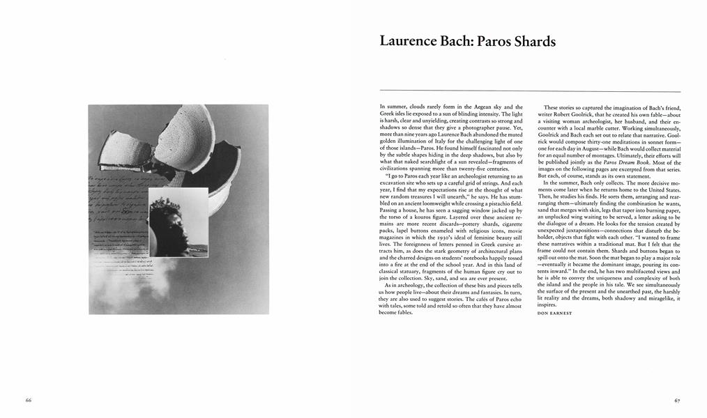 Laurence Bach: Paros Shards | Aperture | Winter 1979