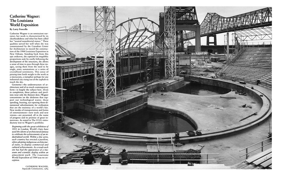 Catherine Wagner: The Louisiana World Exposition | Aperture | Spring 1987