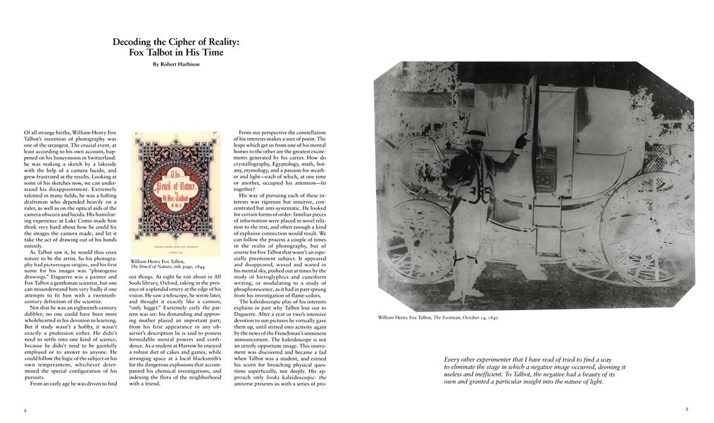 Decoding The Cipher Of Reality: Fox Talbot In His Time | Aperture ...