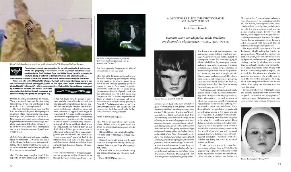 A Defining Reality: The Photographs Of Nancy Burson | Aperture | Summer ...