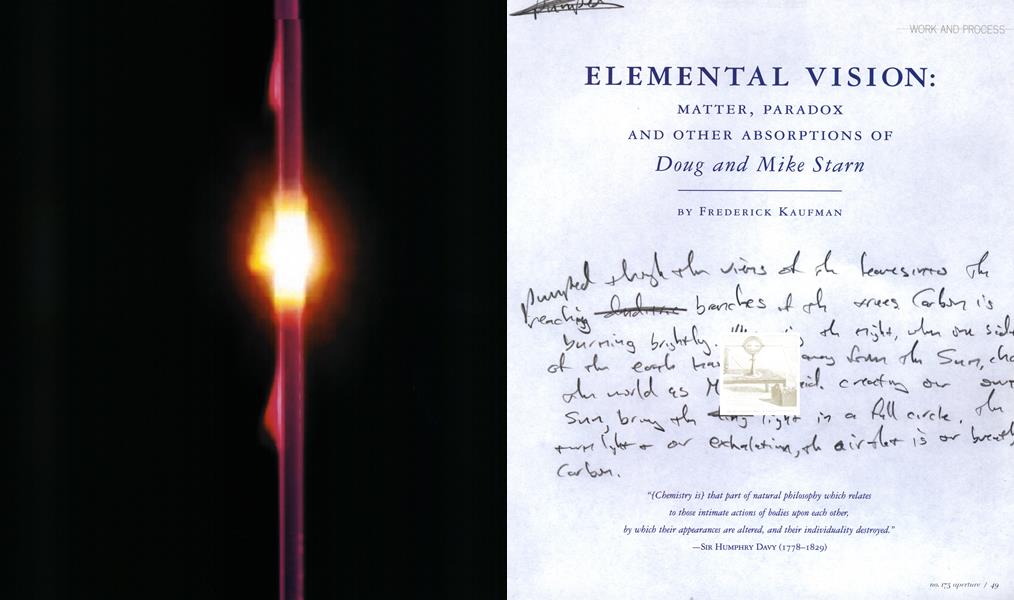 Elemental Vision: Matter, Paradox And Other Absorptions Of Doug And ...