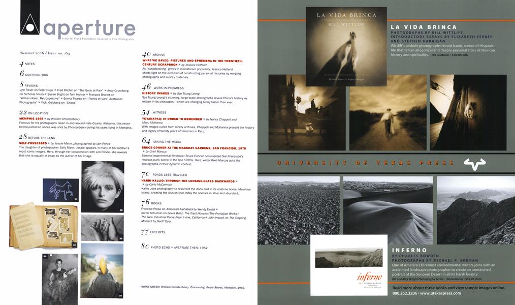 Aperture | Aperture | Summer 2006