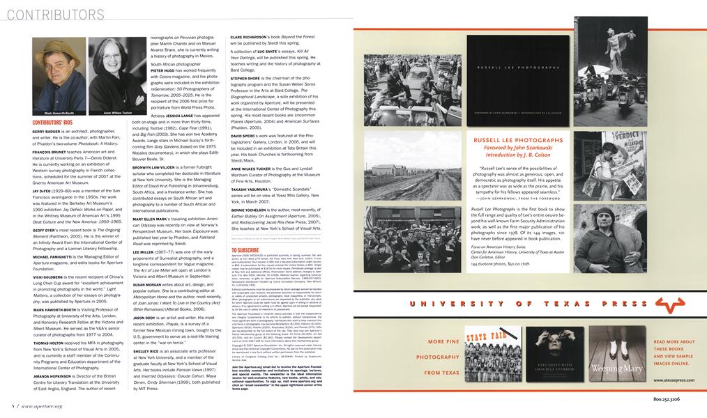 University Of Texas Press: Russell Lee Photographs | Aperture | Spring 2007