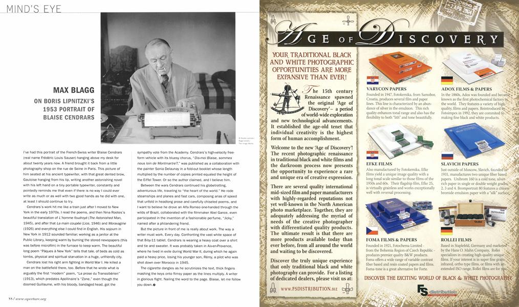 Max Blagg On Boris Lipnitzki's 1953 Portrait Of Blaise Cendrars ...