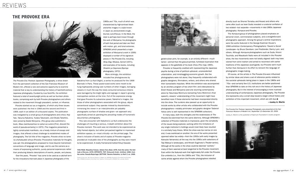 The Provoke Era | Aperture | Summer 2010