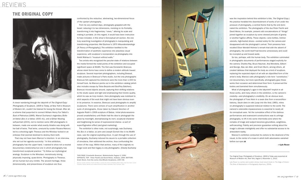 The Original Copy | Aperture | Summer 2011