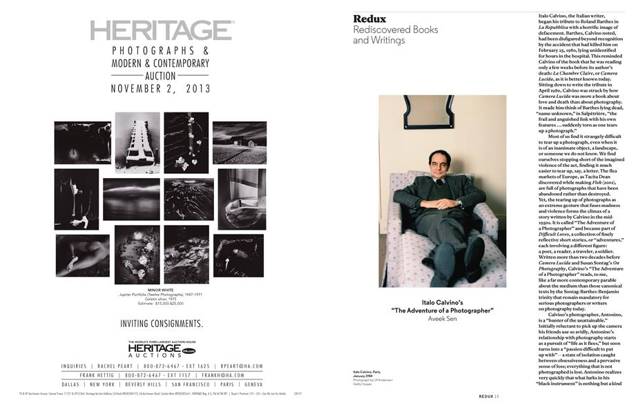 Italo Calvino's "The Adventure Of A Photographer" | Aperture | Fall 2013