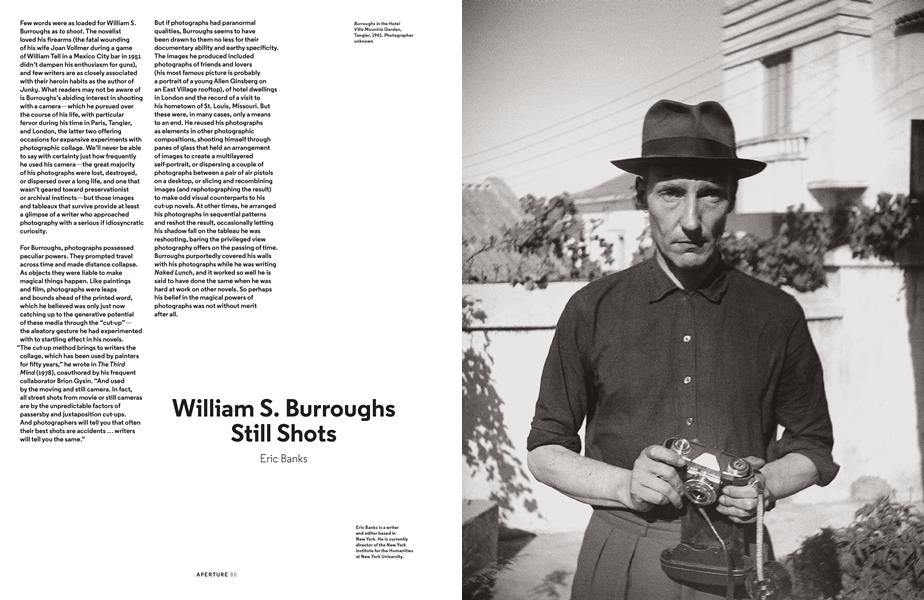 William S. Burroughs Still Shots | Aperture | Winter 2014