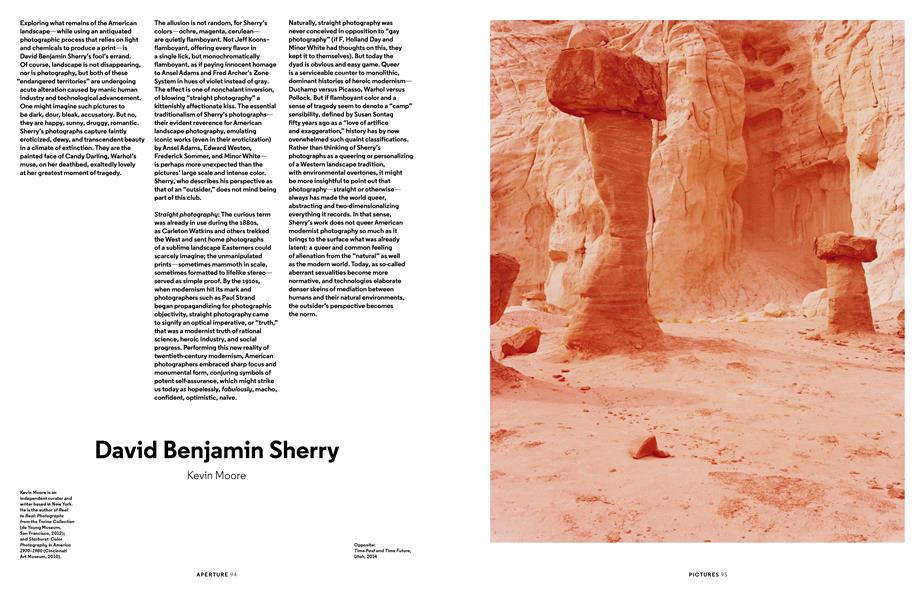 David Benjamin Sherry | Aperture | Spring 2015