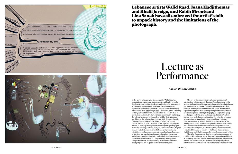 Lecture As Performance | Aperture | Winter 2015