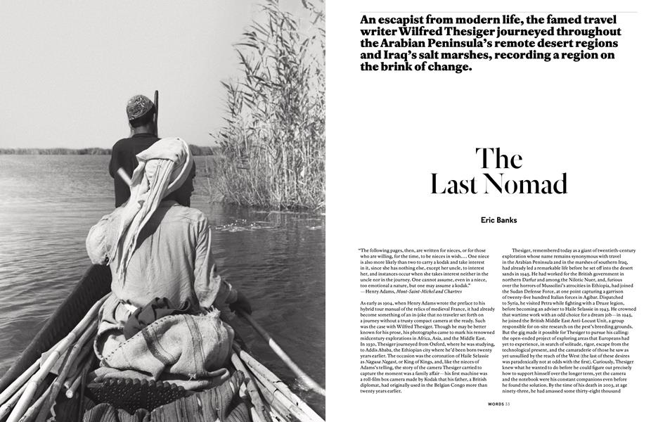The Last Nomad | Aperture | Spring 2016