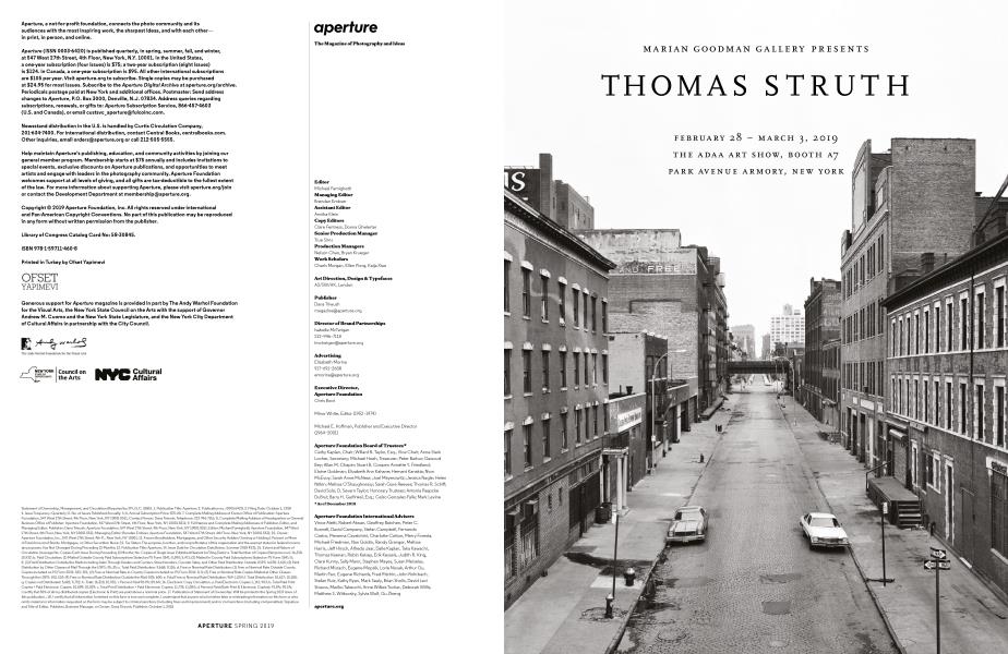 Thomas Struth | Aperture | Spring 2019