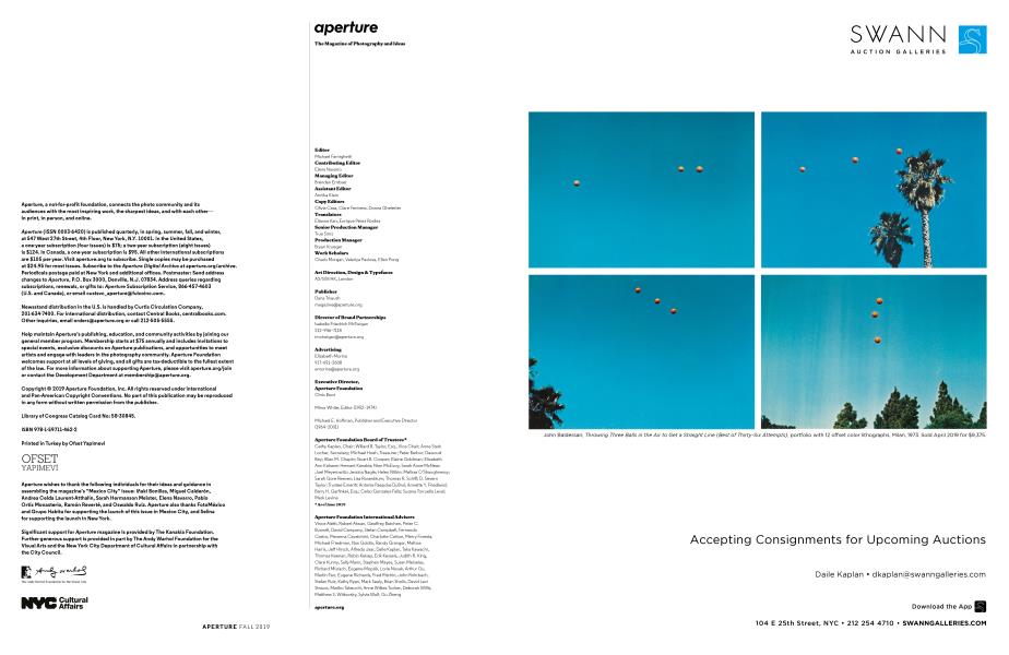Aperture | Aperture | Fall 2019