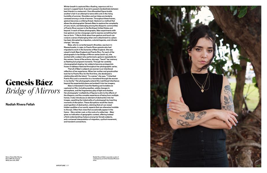 Genesis Báez | Aperture | Winter 2021